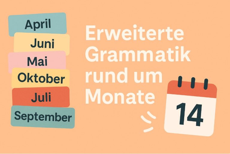 Monate Auf Deutsch: 12 Monate, Bedeutung & Beispiele