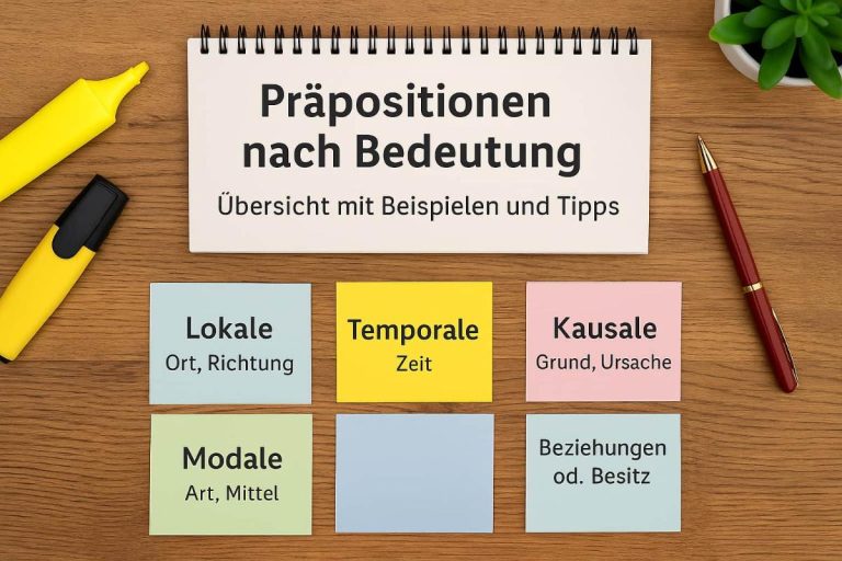Präpositionen Im Deutschen – Bedeutung, Regeln, Beispiele